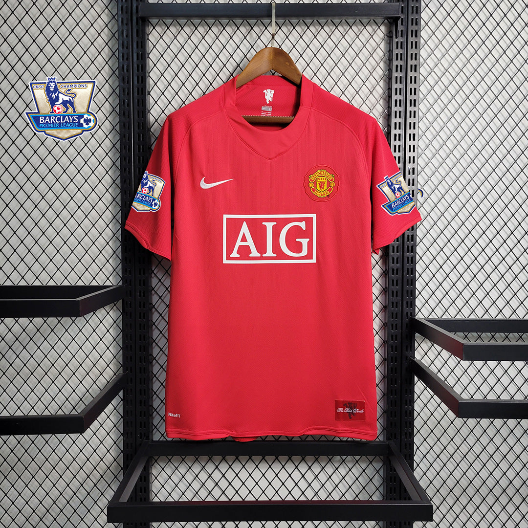 Manchester United 2007-2008 Home Jersey – Vintage Kitman