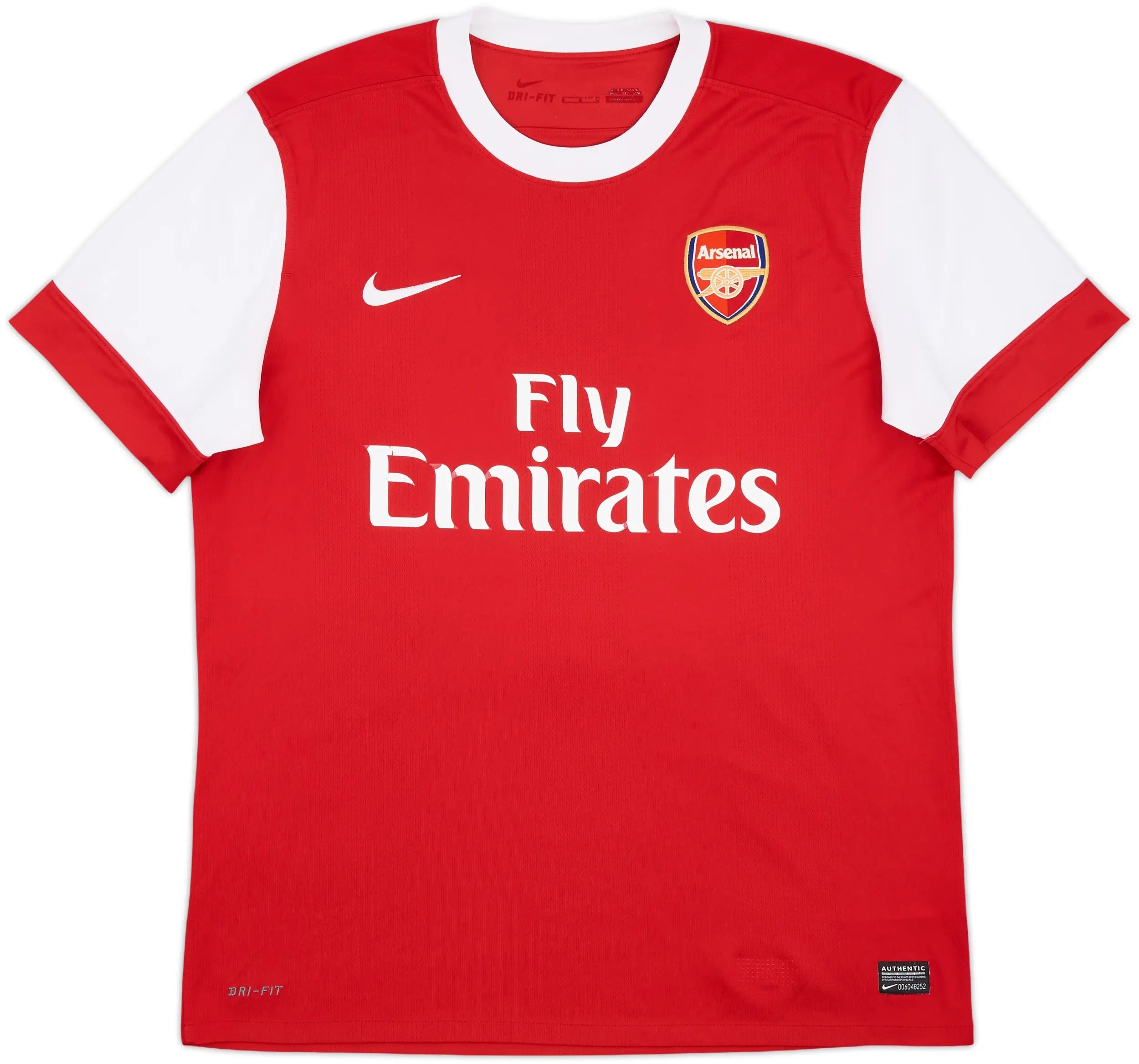 Arsenal 2010/11 Home Jersey – Vintage Kitman