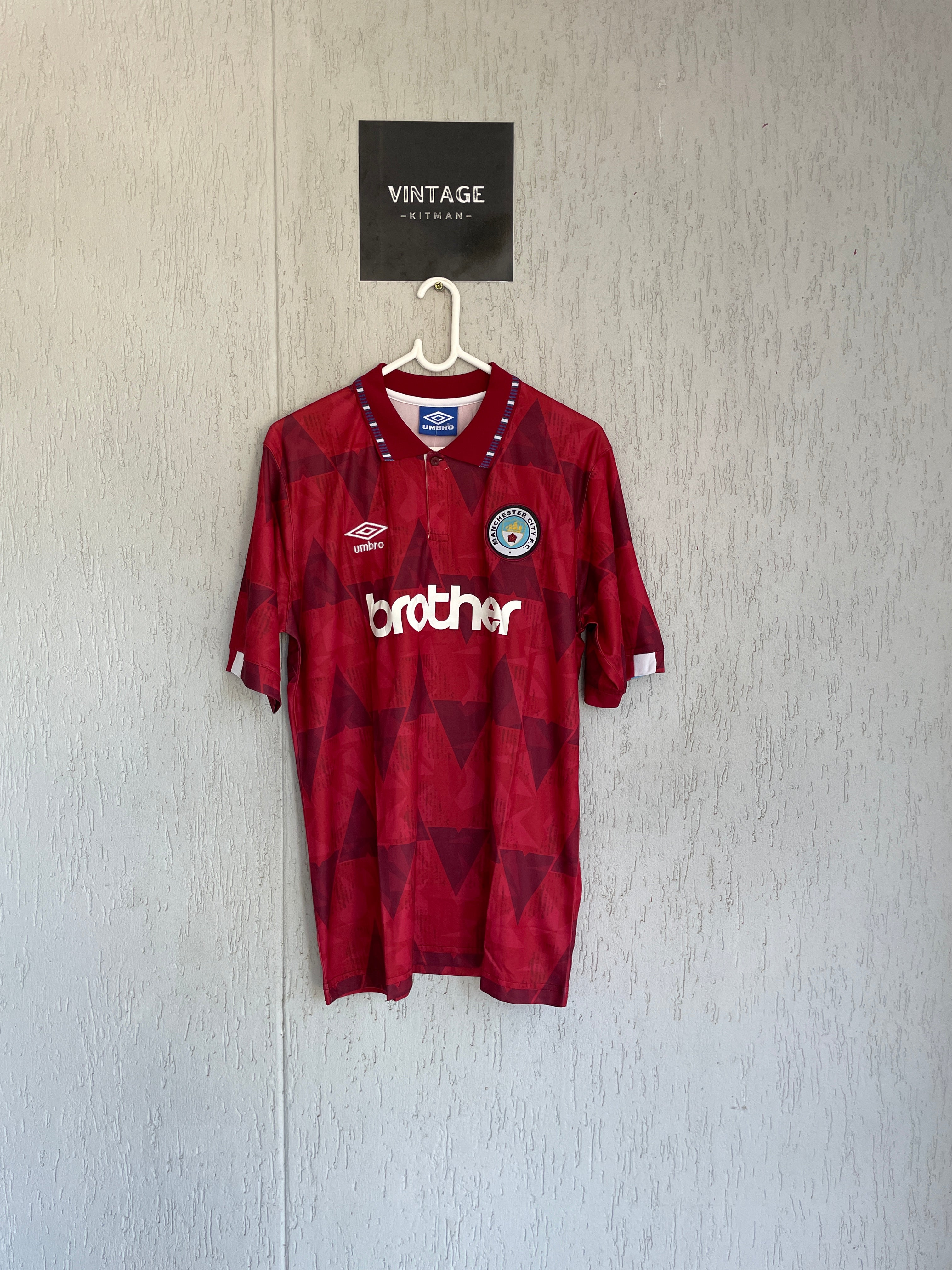 Manchester City 1990-92 Away Jersey – Vintage Kitman