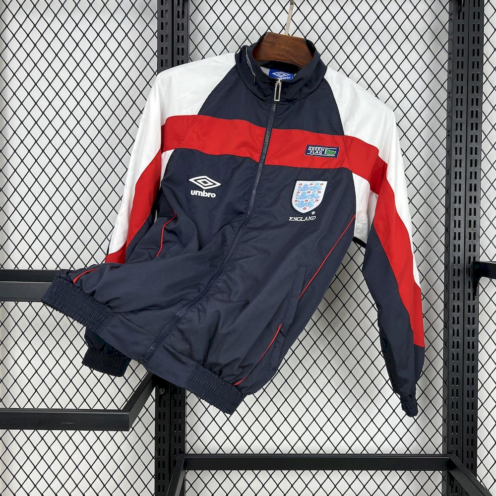 England 1998 Navy Retro Windbreaker Jacket – Vintage Kitman