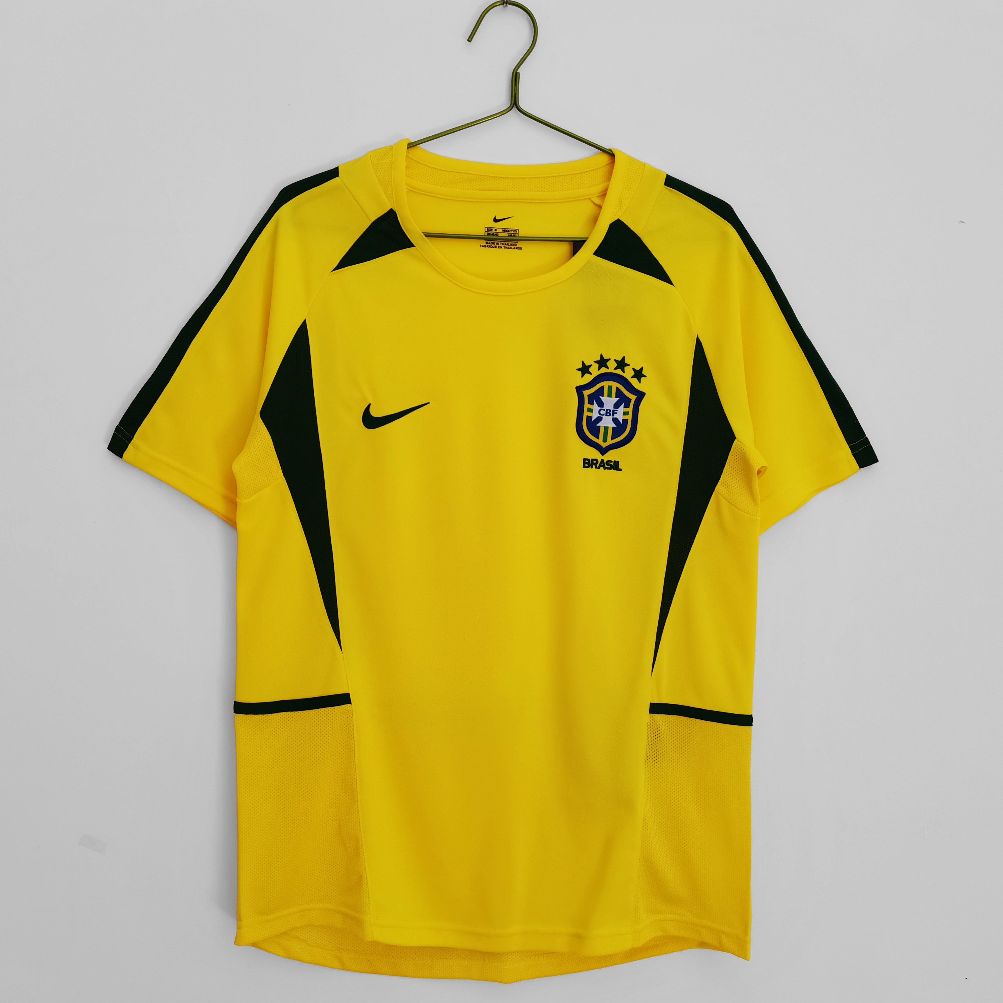 Brazil 2002 Home Jersey – Vintage Kitman