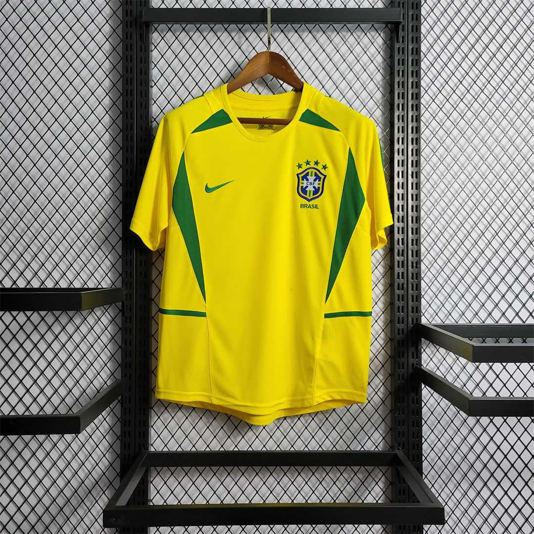 Brazil 2002 Home Jersey – Vintage Kitman
