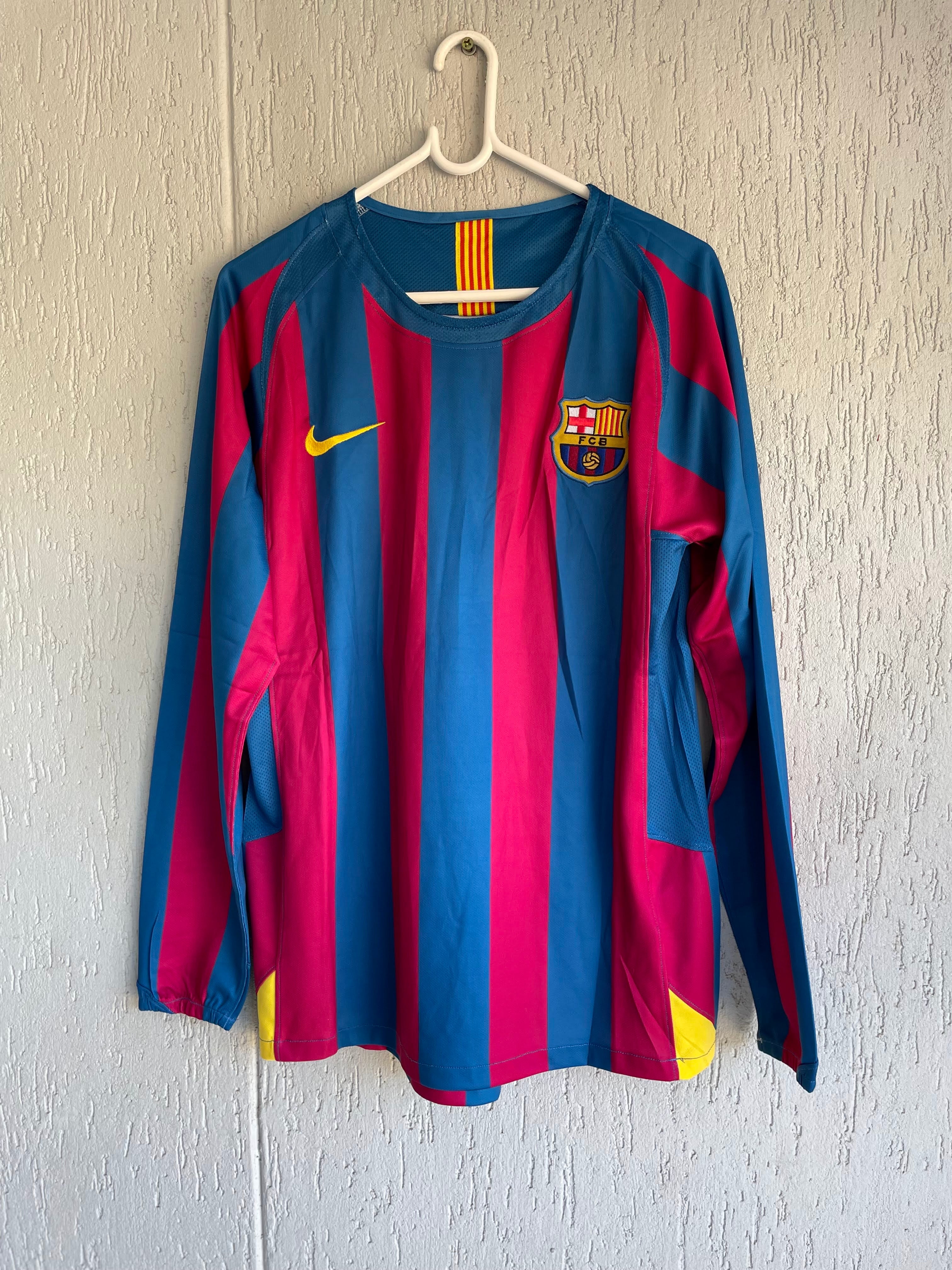 Barcelona FC 2005-2006 Home long Sleeve Jersey – Vintage Kitman