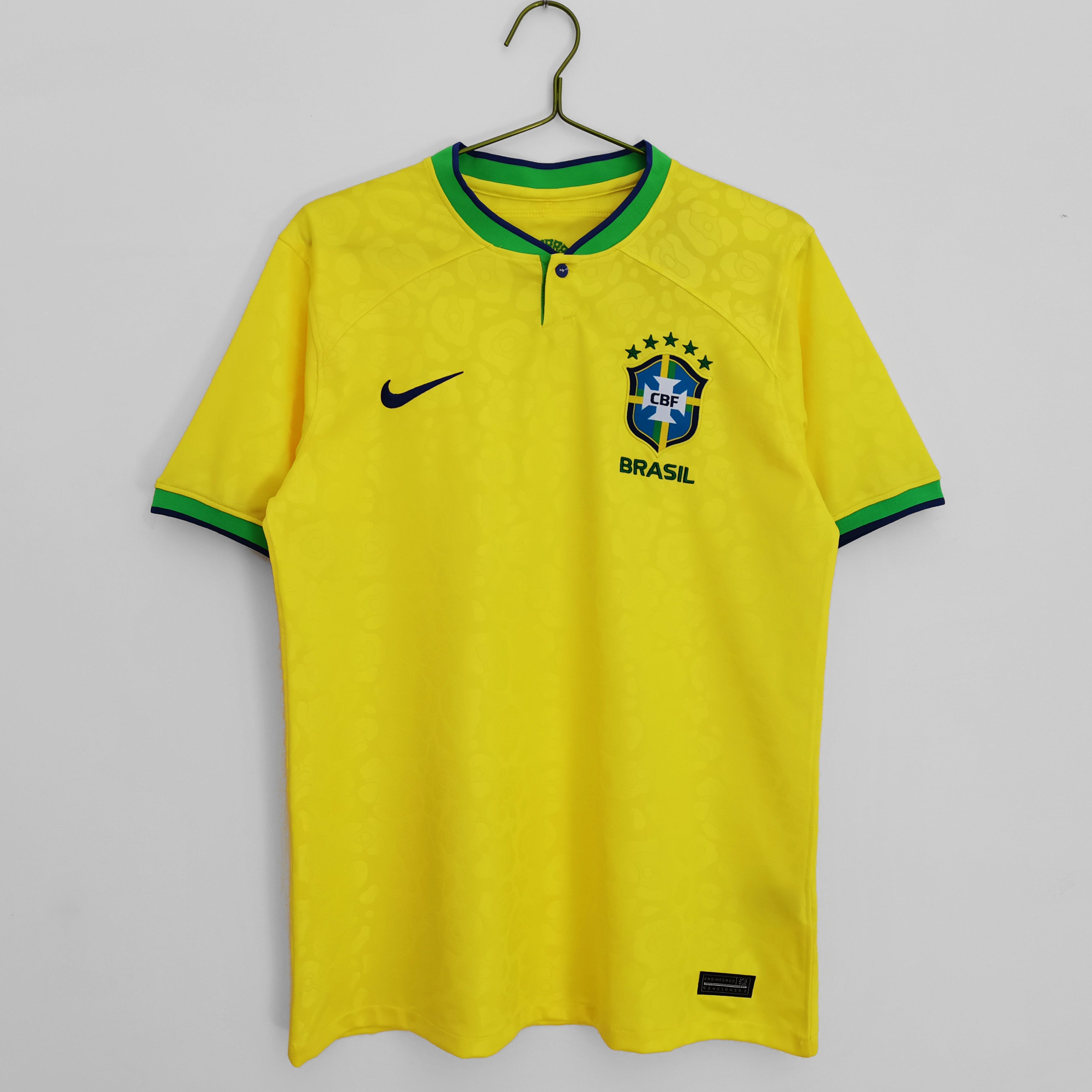 Brazil 2022 Home Jersey – Vintage Kitman