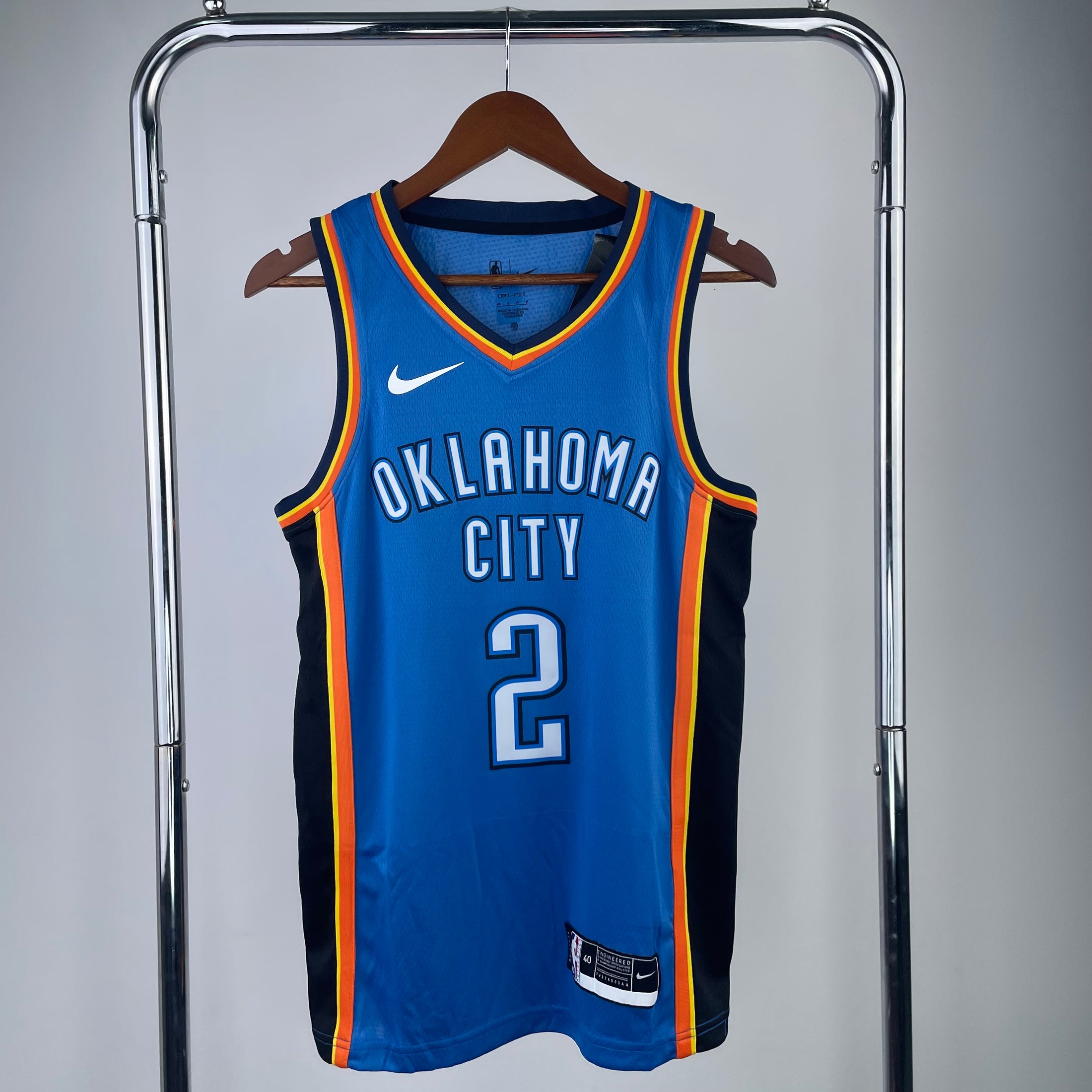 Oklahoma City Thunder 2022-23 Blue Swingman Jersey - ICON EDITION ...