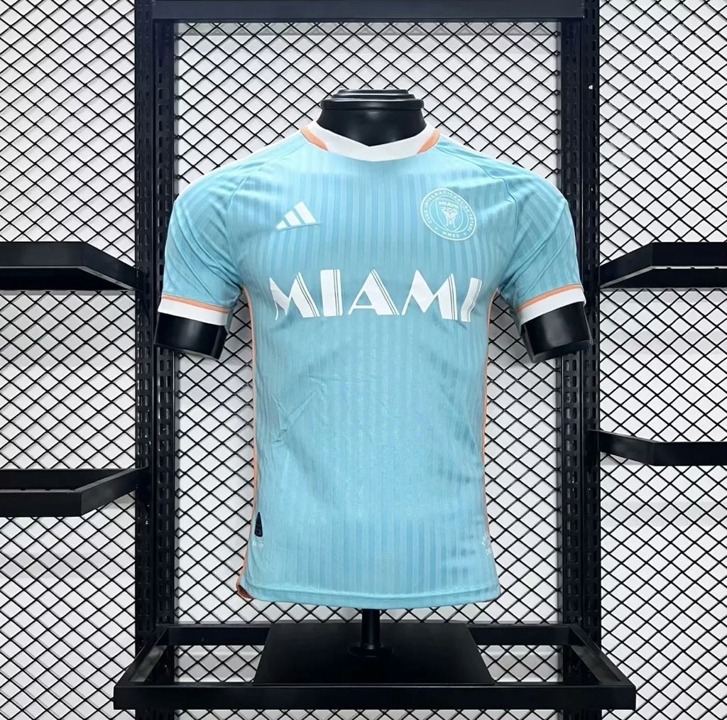 Inter Miami 2024 Aqua Archive Player Version Jersey – Vintage Kitman