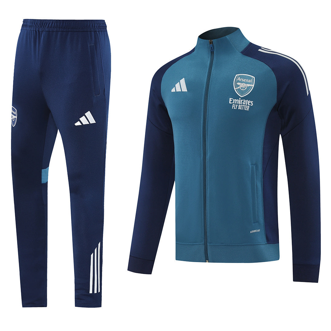 Arsenal 2026/27 Teal Full-Zip Tracksuit Set – Vintage Kitman