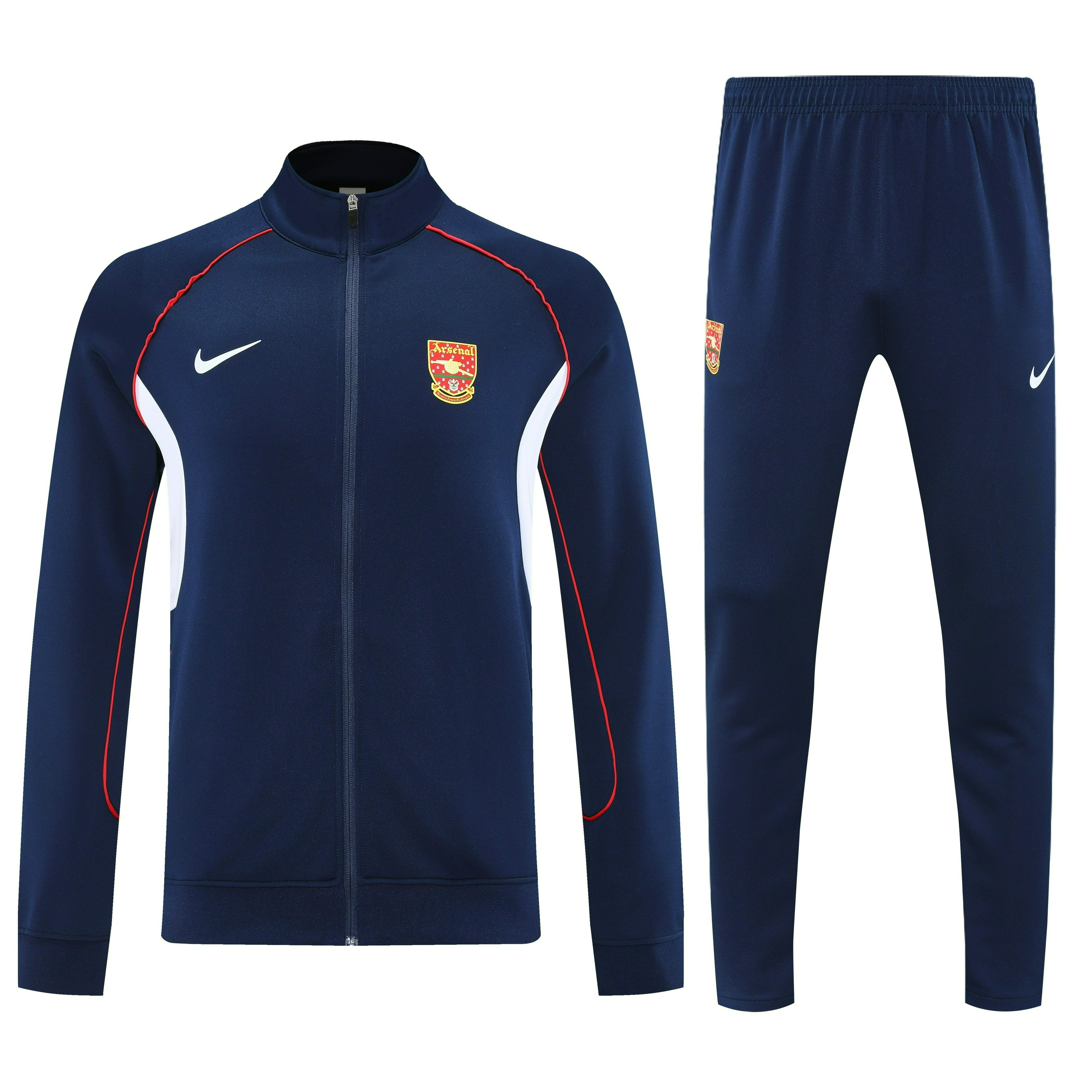 Arsenal 2000s Retro Navy Full-Zip Tracksuit Set – Vintage Kitman